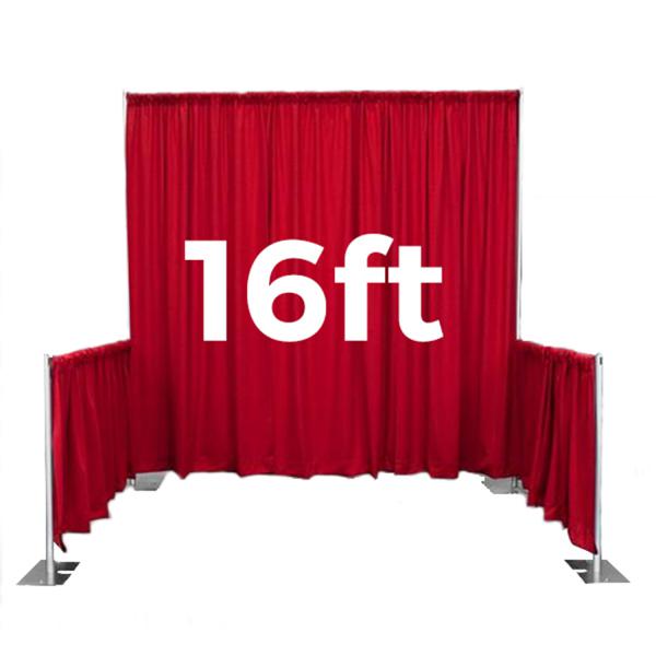 Poly Premier Cloth Drape Panel w/ Sewn Rod Pocket - 16ft