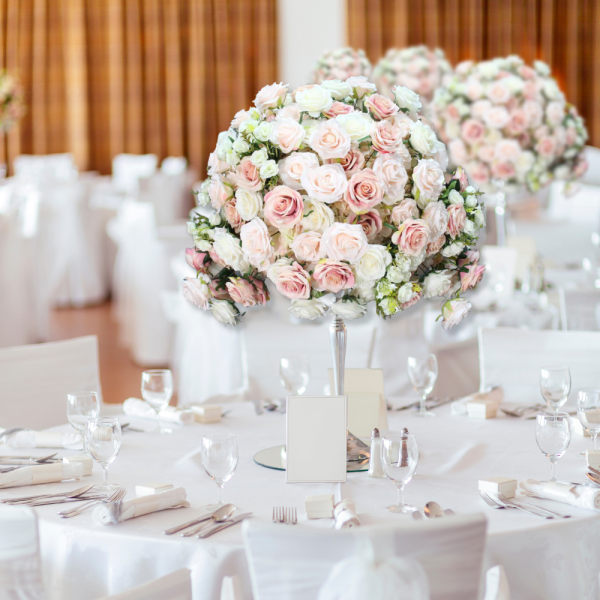 LUXE Pink Rose Table Centerpiece - 28 Inches