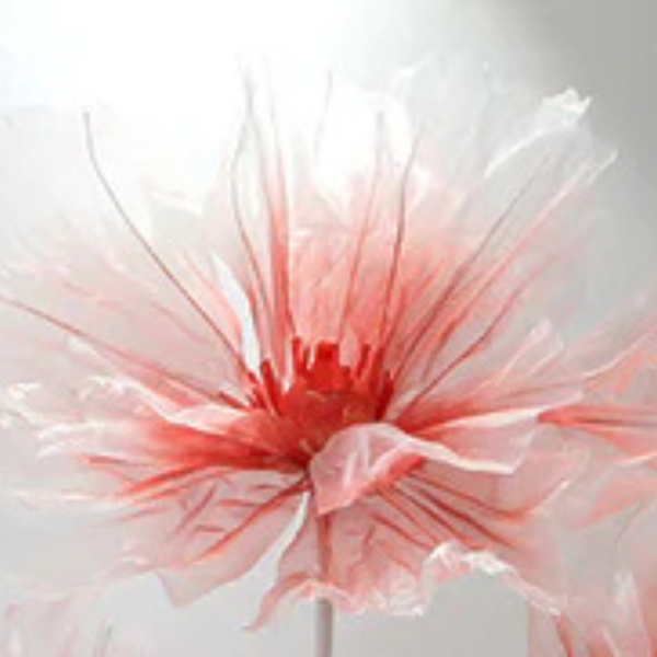 Single Stand with 3 Silk Gauze Wedding Flowers - Choice of Colors!