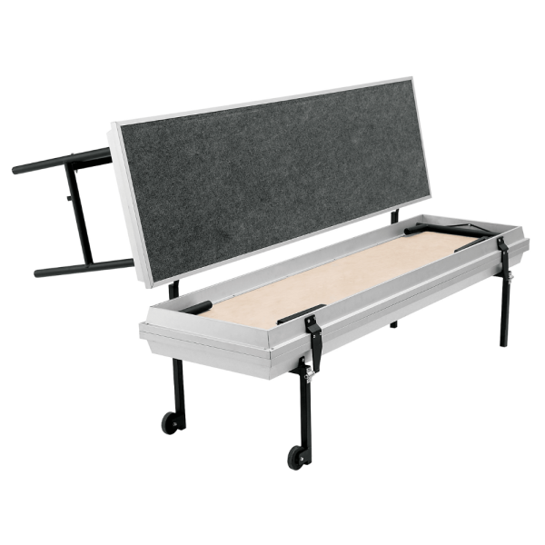 NPS Transport 3-Level Choral Riser with Grey Carpet