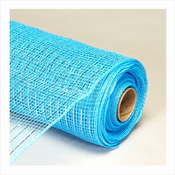 Decostar™ Decorative Poly Mesh Roll w/ Silver Metallic Stripes - MANY ...