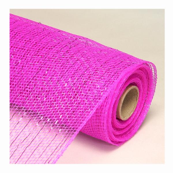 Decostar™ Decorative Poly Mesh Roll w/ Matching Metallic Stripes - MANY ...