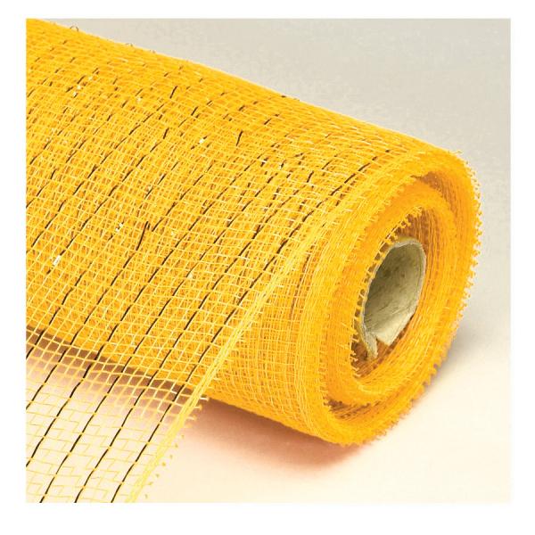 Decostar™ Decorative Poly Mesh Roll w/ Matching Metallic Stripes - MANY ...