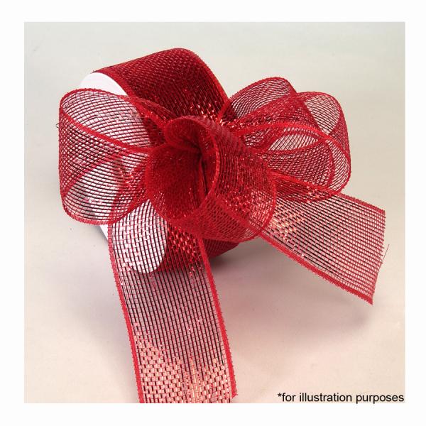 Decostar™ Decorative Poly Mesh Ribbon Roll w/ Full Metallic Foil - 18 ...