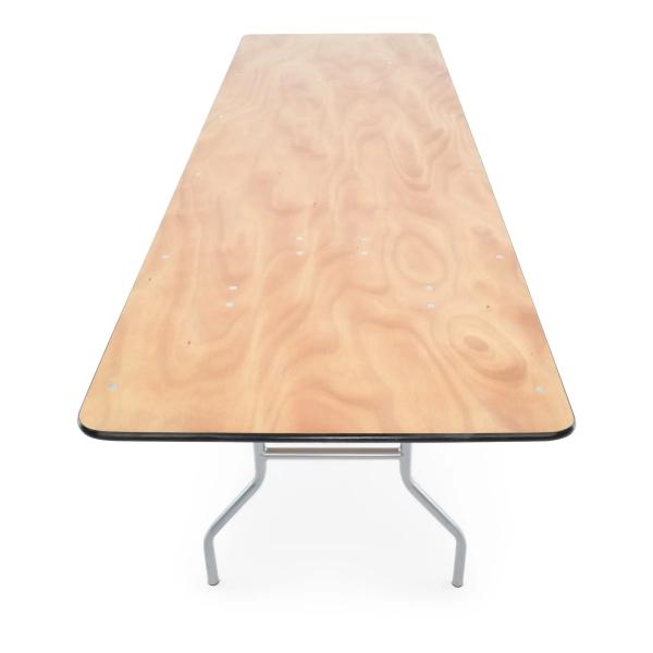 8FT 30X96 Long Plywood Table