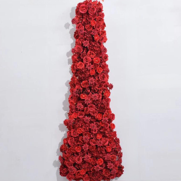 LUXE Romantic Red Rose Table Runner - 78 Inches