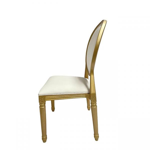 Resin Pop Louis Banquet Chair - Gold