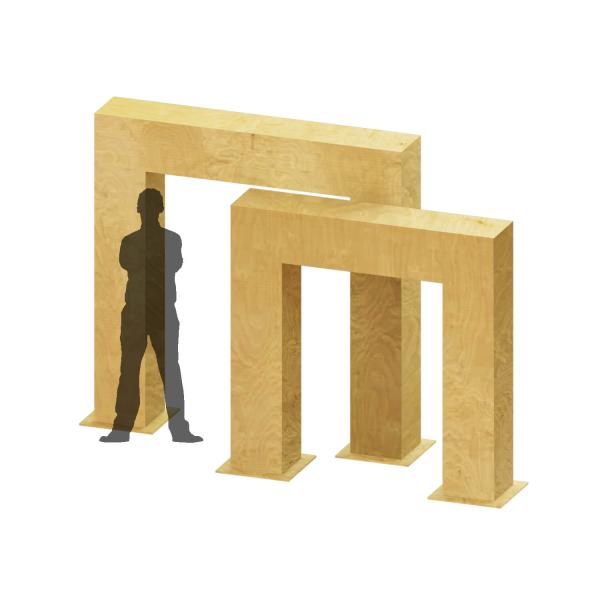 Collapsible 3D Square Open Arch - Set of 2 Arches!