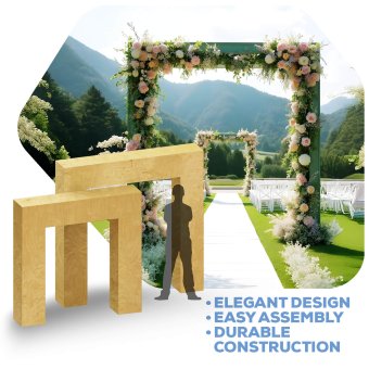 Collapsible 3D Square Open Arch - Set of 2 Arches!
