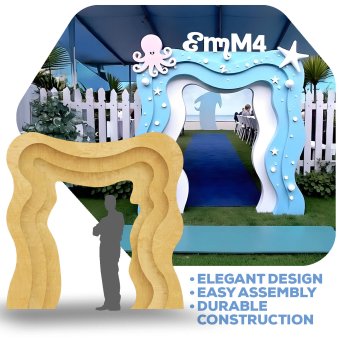 Collapsible 3D Isabella Arch - 8ft Tall