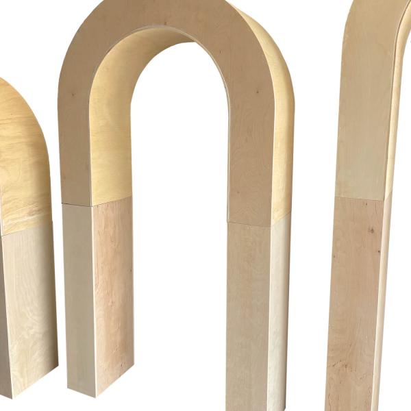 Collapsible 3D Curved Open Arch 3 Piece Set