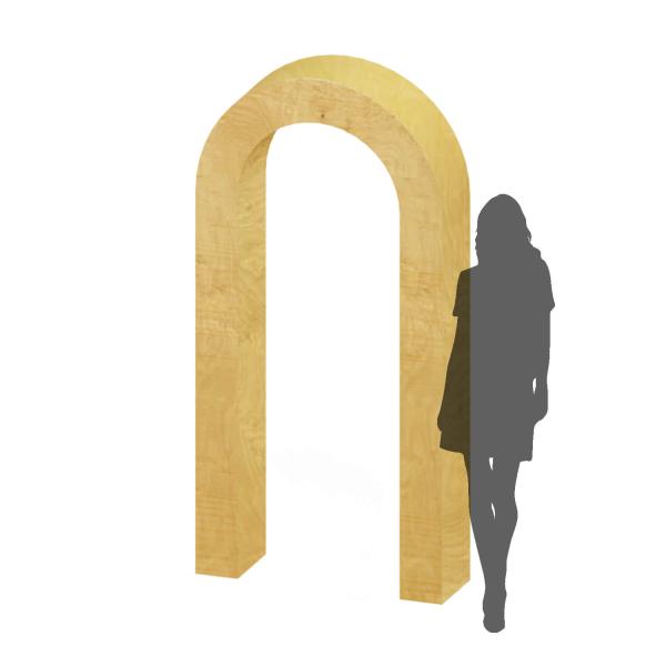 Collapsible 3D Curved Open Arch - Choose your Size!
