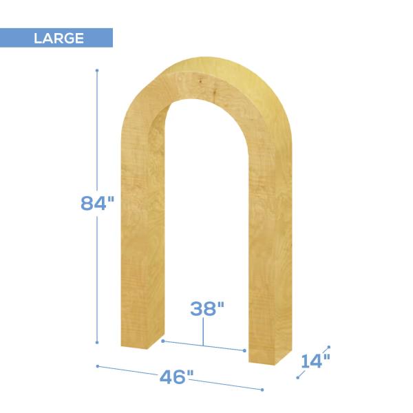 Collapsible 3D Curved Open Arch - Choose your Size!