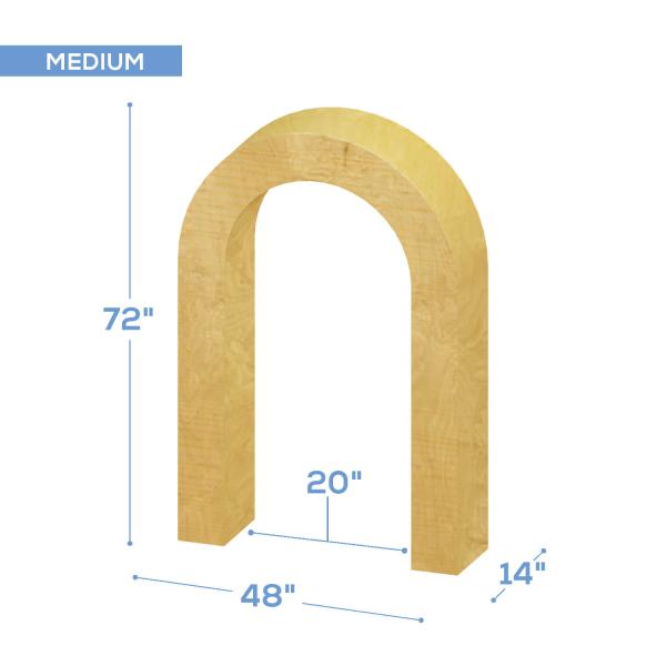 Collapsible 3D Curved Open Arch - Choose your Size!