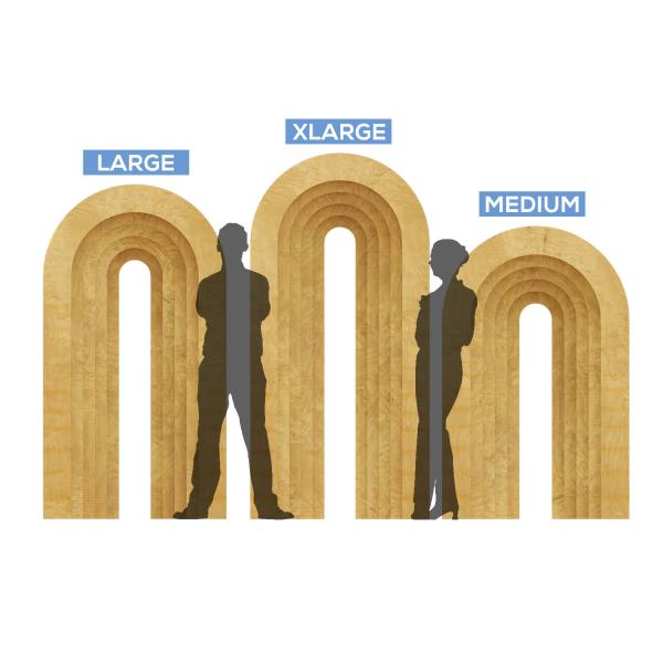 Collapsible 3D Ridge Arch - Select Your Size!
