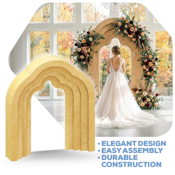 Collapsible 3D Seraphina Arch - 8ft Tall