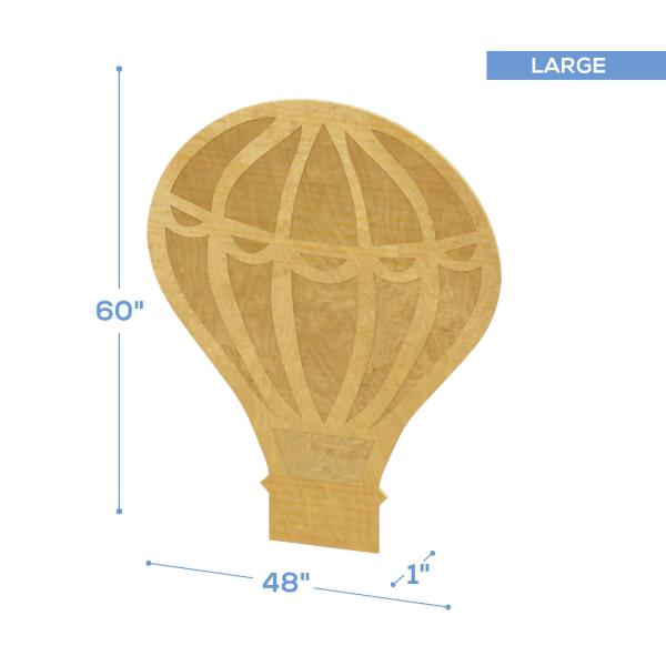 Giant Wood Hot Air Balloon Panel Set