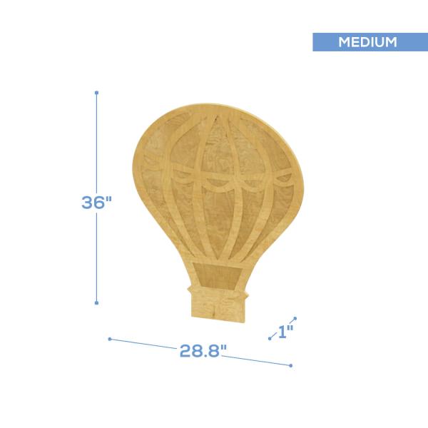 Giant Wood Hot Air Balloon Panel Set