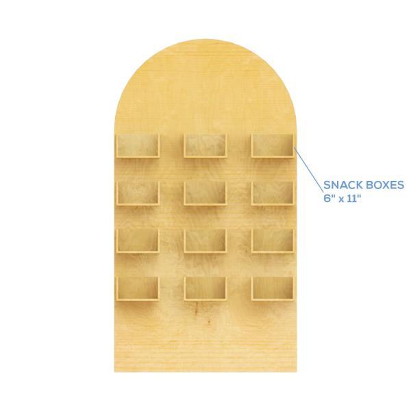 Arched Wood Party Snack Wall Panel - 84 Tall