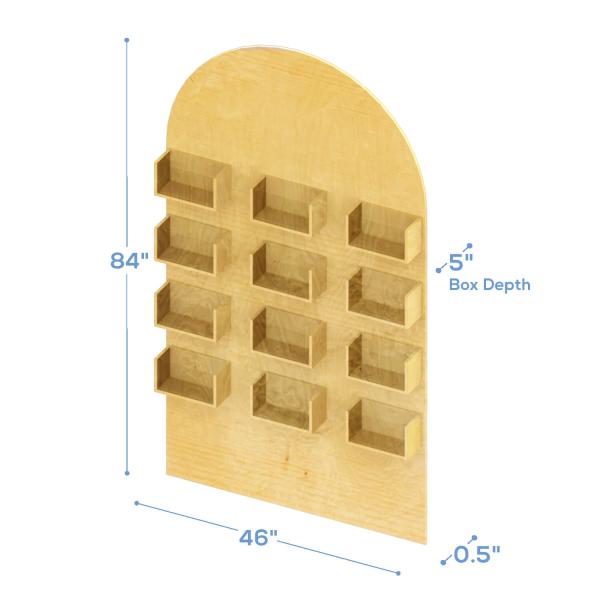 Arched Wood Party Snack Wall Panel - 84 Tall