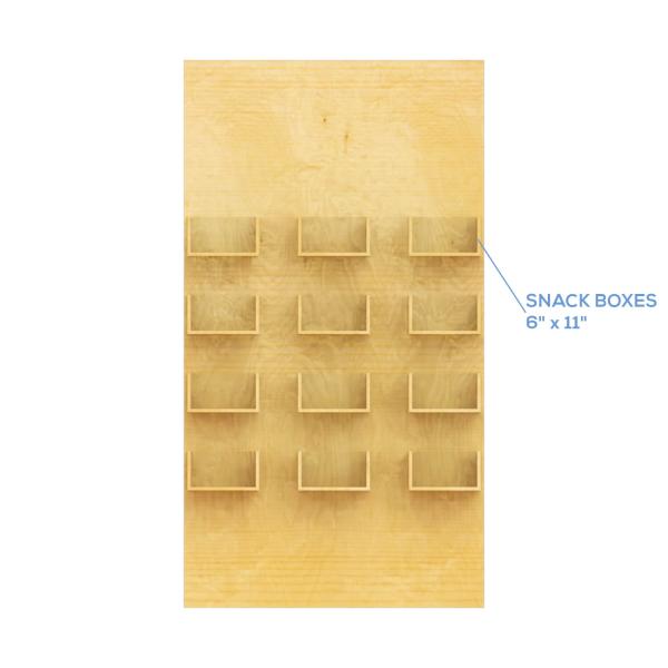 Rectangle Wood Party Snack Wall Panel - 84 Tall