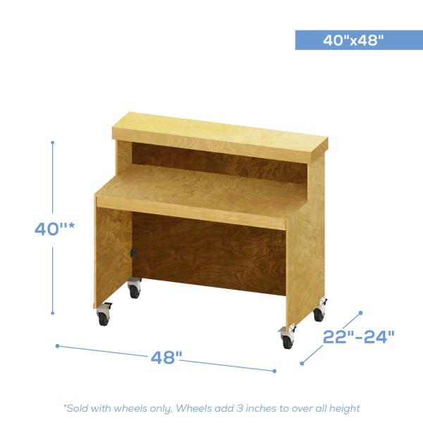 Collapsible Two Tier Mobile Bar - Choose your Size!