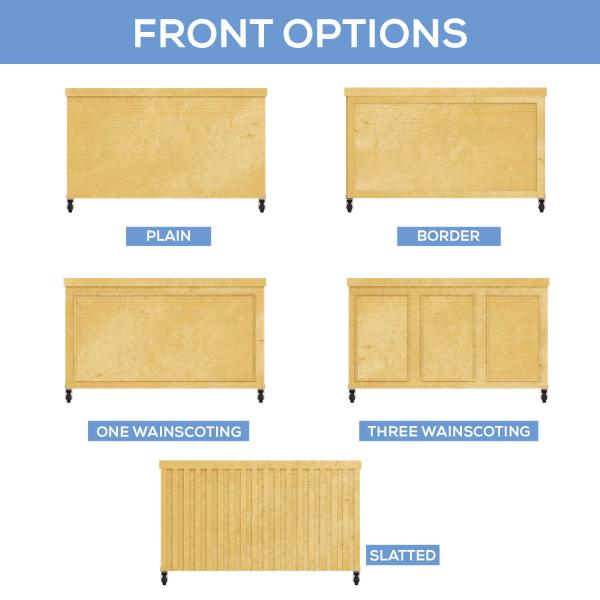 Collapsible 2 Tier Mobile Bar with Base - Choose your Size!