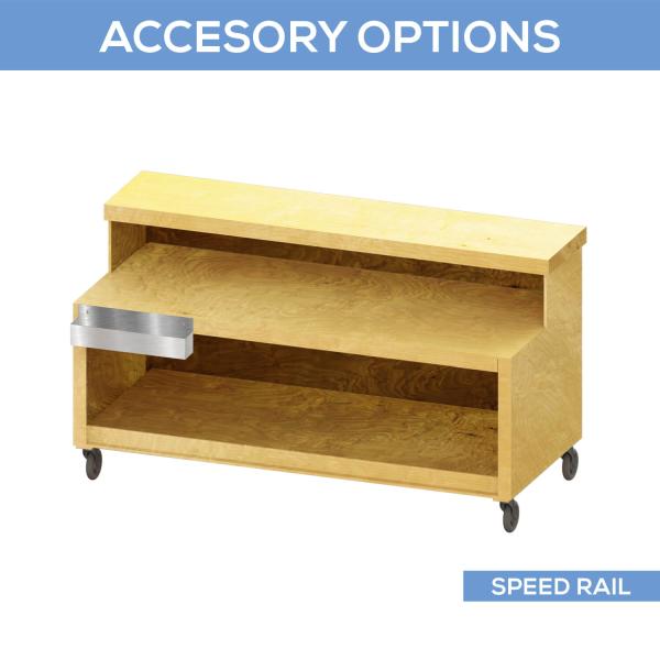 Collapsible 2 Tier Mobile Bar with Base - Choose your Size!