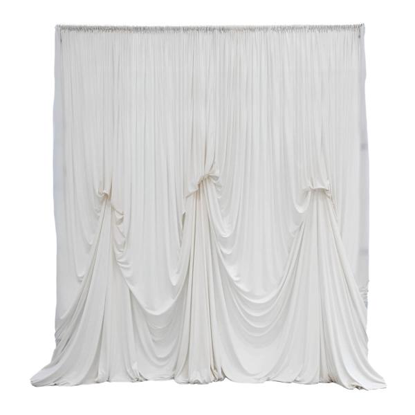 14'H x 12'W Spandex Dramatic Drape Pre Sewn Backdrop Kit - Select your ...