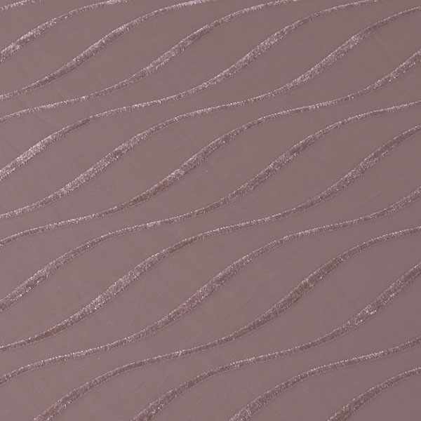 Tan - Wave - Fancy Sheer Overlay - Many Size Options