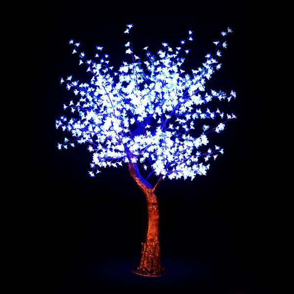 Lighted Cherry Blossom LED Tree - AC Adapter - 1000 LEDs - RGBW w ...