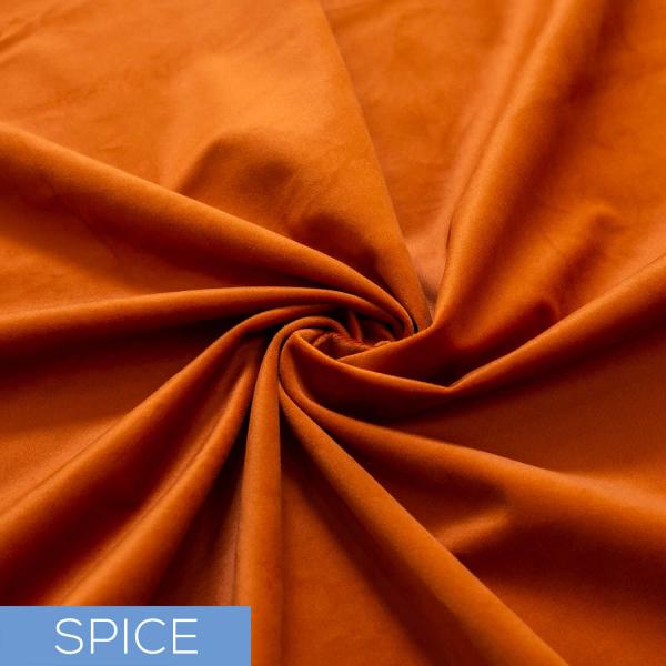 Fire Velvet (IFR) Drape w/ Sewn Rod Pocket - Spice