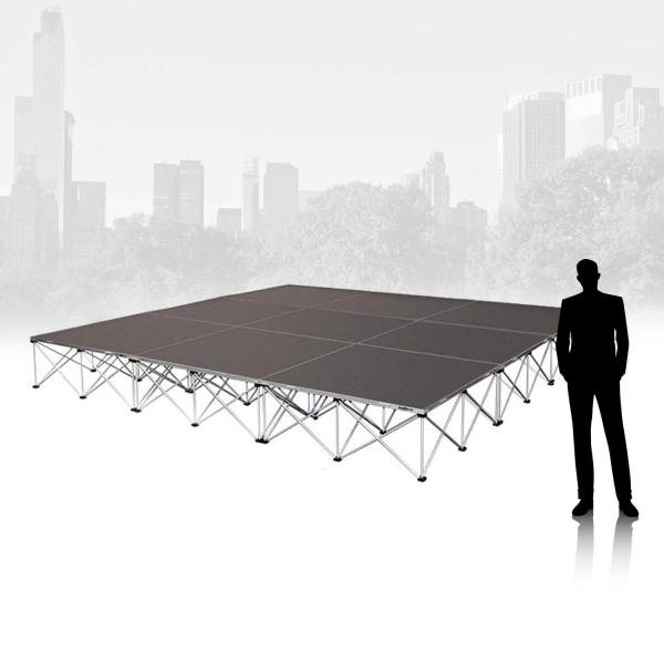 IntelliStage - Lightweight Portable Stage - 12ft x 12ft Platform ...