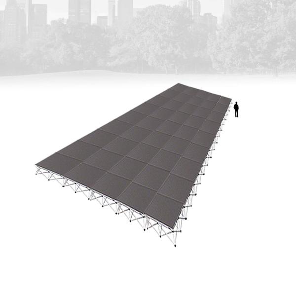 IntelliStage - Lightweight Portable Stage - 20ft x 36ft Platform ...