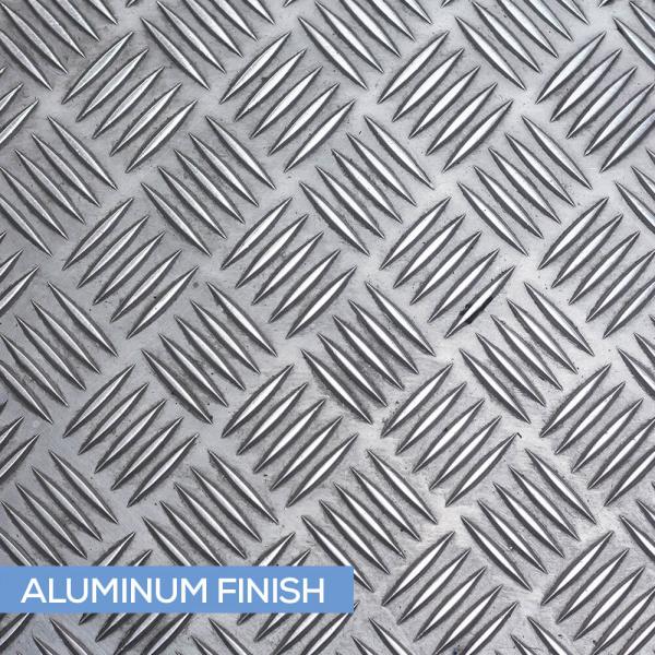 3X3 PLATFORM W 24 - 32 LEGS - Aluminum/Industrial Finish