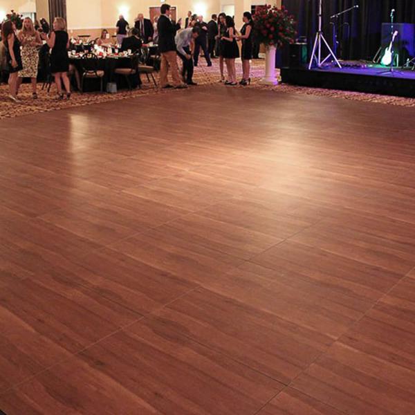 Dark Maple Snaplock Dance Floor Set - Easy Assembly, Portable with ...