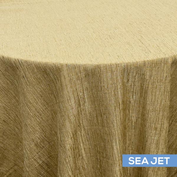 Solstice Tablecloth by Eastern Mills - Sea Jet - Many Size Options