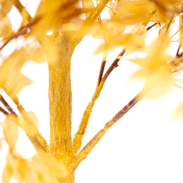 6.5ft Artificial 5Ft Tall Gold Tree — Gold, 10 Interchangeable Branches ...
