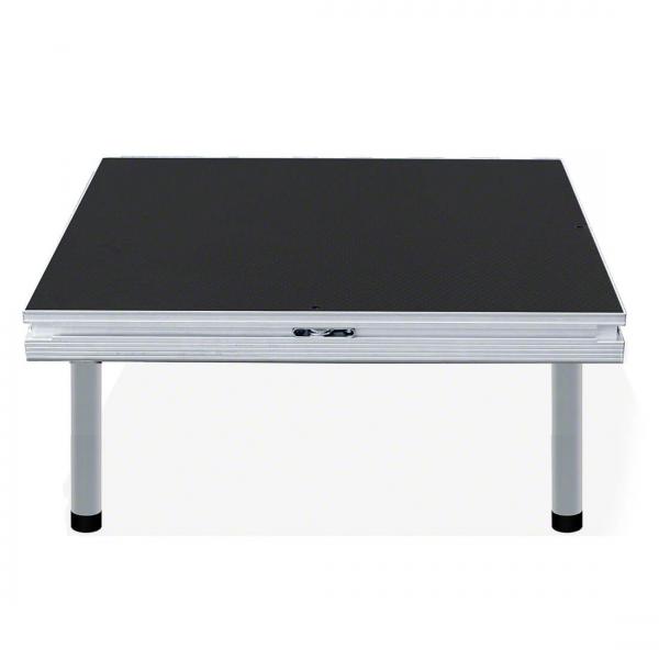 3X3 PLATFORM 16 FIXED LEGS - Aluminum/Industrial Finish