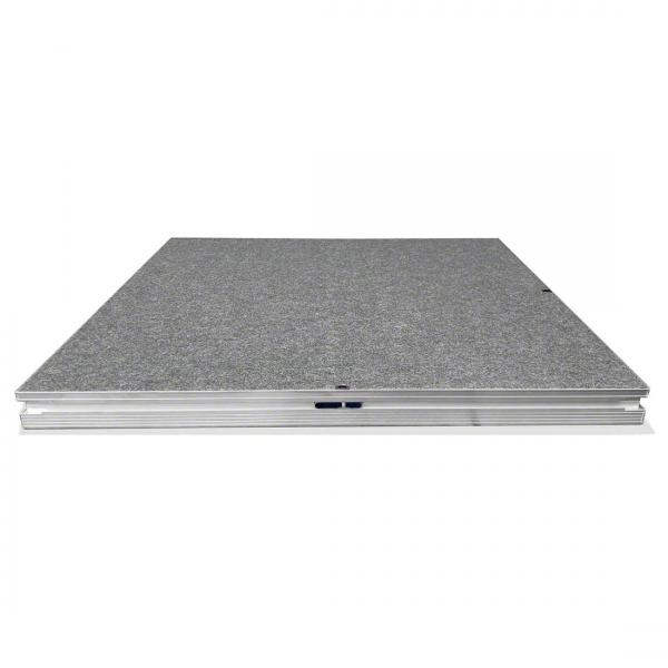 QuickLock Staging 4'x4' Square Stage Platform, Carpet Finish