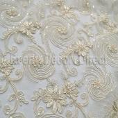 Ivory - Blossoming Lace Overlay - Many Size Options