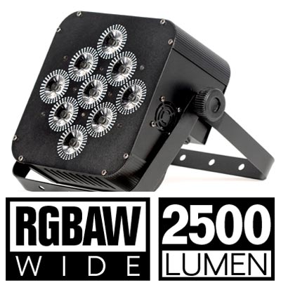 5 in 1 Battery Powered, Wireless DMX Flat LED Light - 6 Pack - FREE ...