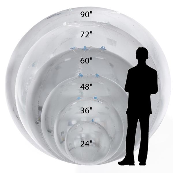 Gold Inflatable Mirror Ball / Sphere - Choose your Size!