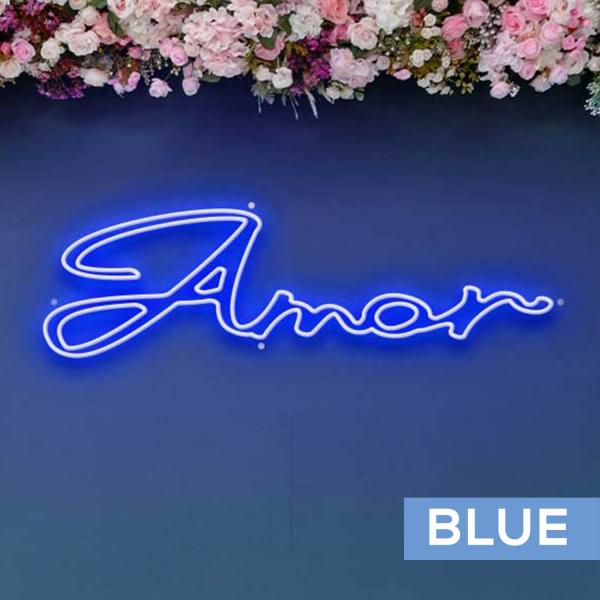 Neon Sign Amor - Choose your Size and Color!