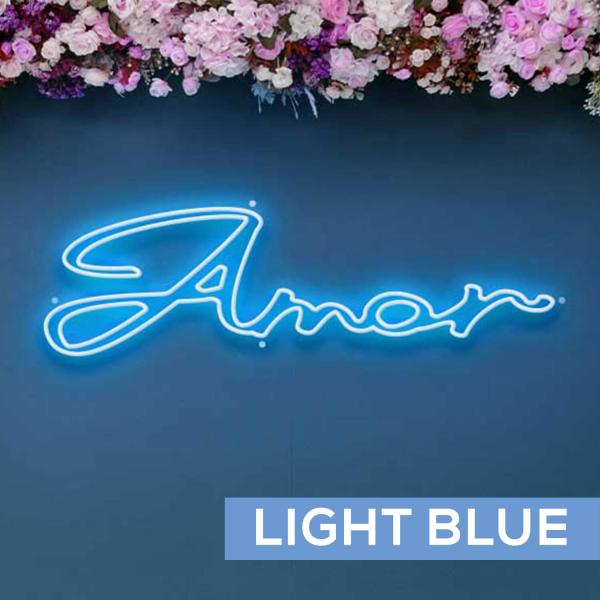 Neon Sign Amor - Choose your Size and Color!