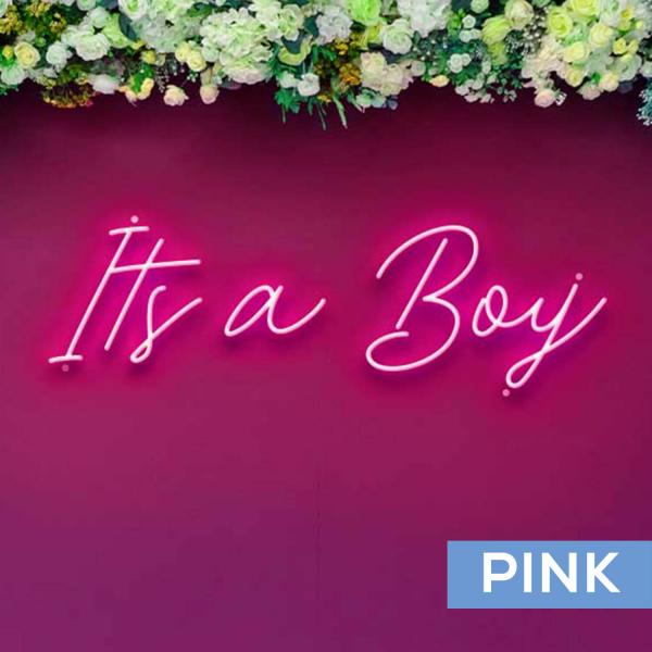 Neon Sign It's a Boy - Choose your Size and Color!