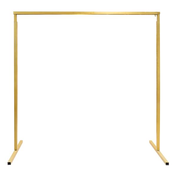 Metal Adjustable Backdrop Stand 10ft x 10ft - Gold