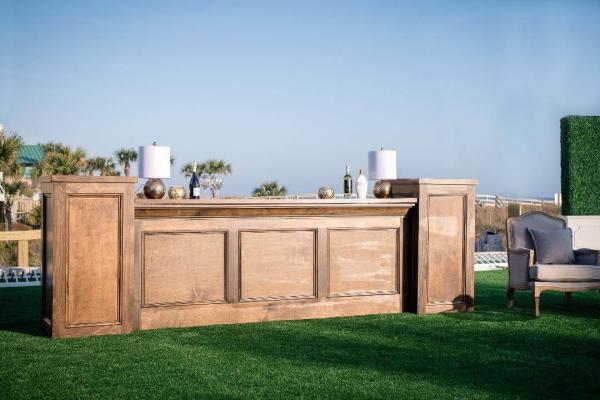 PREMIER High-End Portable Wood Bar - 40H x 82W x 39D - Choose your Finish!