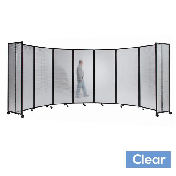 Polycarbonate Room Divider 360 Accordion Portable Partition - Choose ...