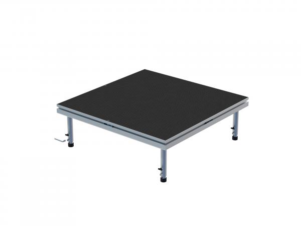 3X3 PLATFORM W 16 - 24 LEGS - Aluminum/Industrial Finish